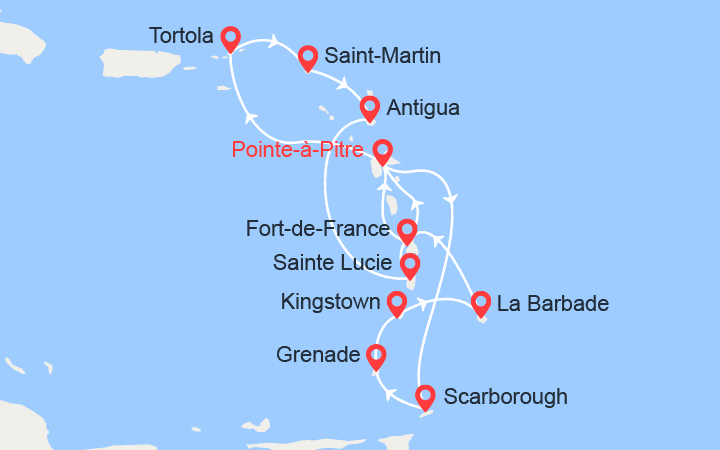 Croisière Antilles, Trinité et Tobago, Iles Vierges au départ de Pointe ...