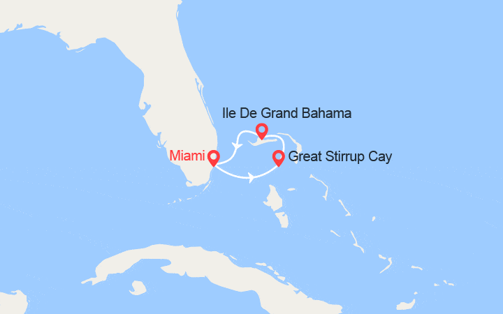 Croisière Escapade aux Bahamas : Great Stirrup Cay et Grand Bahama - 4 ...