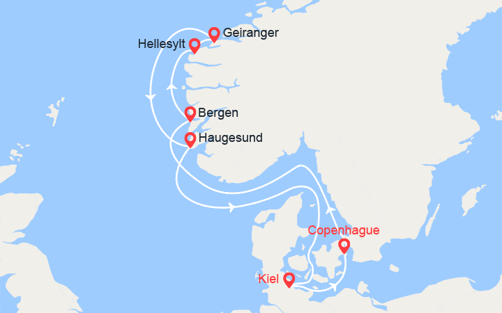 Croisière Fjords de Norvège: Bergen, Geiranger, Haugesund - 8 jours ...