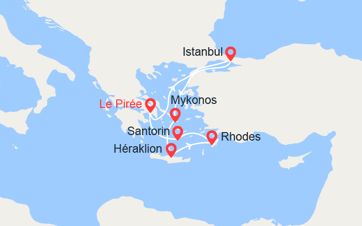 Croisière Turquie, Grèce: Istanbul, Mykonos, Rhodes, Santorin - 8 jours ...